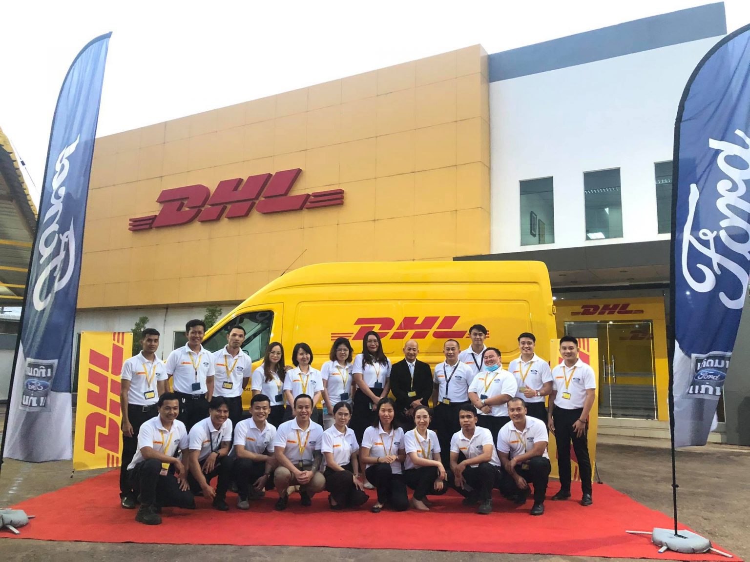 Handover Ceremony For The Ford Transit Van at DHL - Lao Ford City®